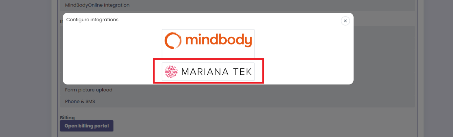 Mariana Tek Integration Setup - LenzVU