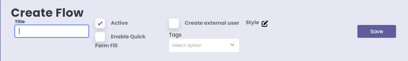 How to create a flow - LenzVU