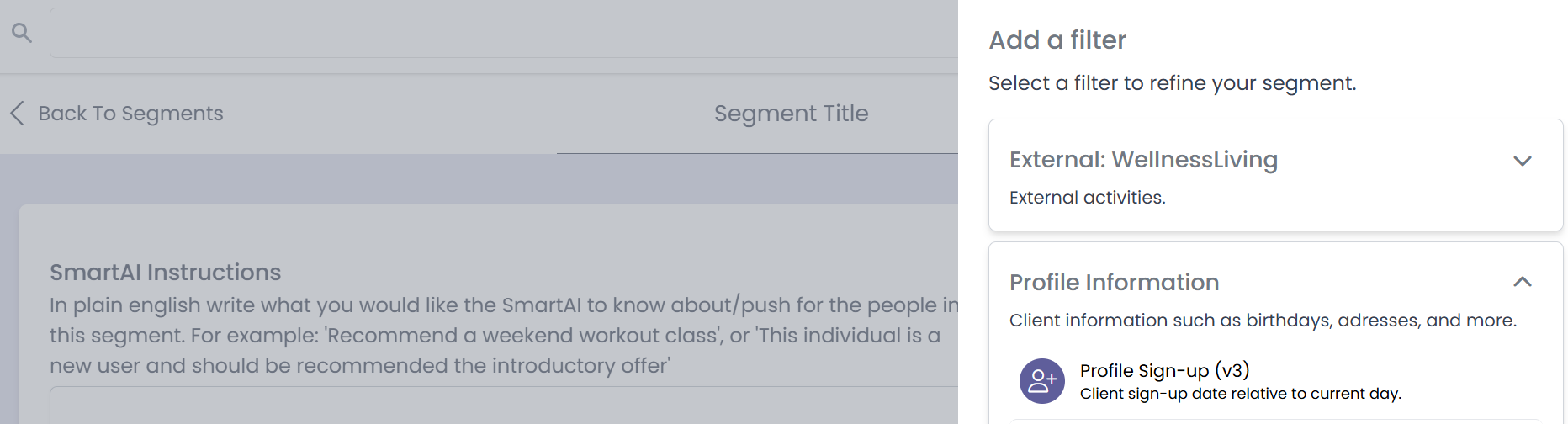 How can I manage client profile sign-ups in WellnessLiving? - LenzVU