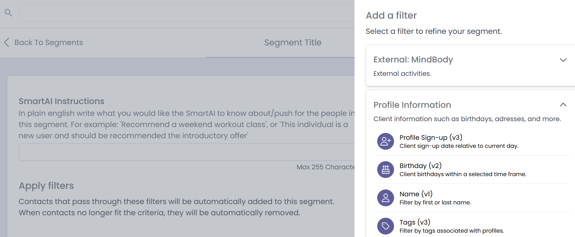 How can I manage and organize client tags in MindBody? - LenzVU